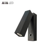 China Surface mounted hotel wall reading light 3W flexible headboard wall lamp dimmable led bedside wall light for sale