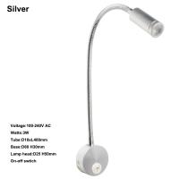 China 3W manufacturer Snake lamp Bedside Reading wall lamp Hotel Headboard lighting bed Wall Lamp Gooseneck Light for sale