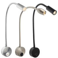 China 3W manufacturer Snake lamp Bedside Reading wall lamp Hotel Headboard lighting bed Wall Lamp Gooseneck Light for sale