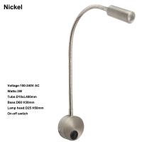 China 3W manufacturer Snake lamp Bedside Reading wall lamp Hotel Headboard lighting bed Wall Lamp Gooseneck Light for sale