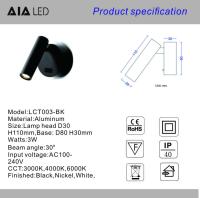 China Wall mounted european style BJB switch 3W led reading wall light bedside indoor led headboard wall light for sale