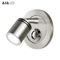 China 3W Wall Lamp For Living Room Bedside Hotel Modern Angle Adjustable Wall Decoration Wall Reading Light With Push Button for sale
