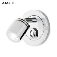 China 3W Wall Lamp For Living Room Bedside Hotel Modern Angle Adjustable Wall Decoration Wall Reading Light With Push Button for sale