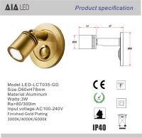 China 3W Wall Lamp For Living Room Bedside Hotel Modern Angle Adjustable Wall Decoration Wall Reading Light With Push Button for sale