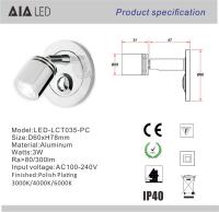 China 3W Wall Lamp For Living Room Bedside Hotel Modern Angle Adjustable Wall Decoration Wall Reading Light With Push Button for sale