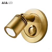 China 3W Wall Lamp For Living Room Bedside Hotel Modern Angle Adjustable Wall Decoration Wall Reading Light With Push Button for sale