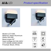 China Wall lamp modern bedroom study lens acrylic shade wall light led simple living room lamp creative hotel bed for sale