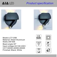 China Wall lamp modern bedroom study lens acrylic shade wall light led simple living room lamp creative hotel bed for sale