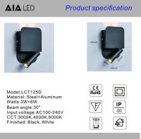 China Wall lamp modern bedroom study lens acrylic shade wall light led simple living room lamp creative hotel bed for sale