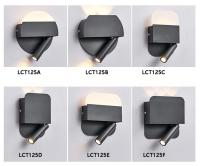 China Wall lamp modern bedroom study lens acrylic shade wall light led simple living room lamp creative hotel bed for sale