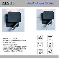 China Wall lamp modern bedroom study lens acrylic shade wall light led simple living room lamp creative hotel bed for sale