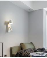 China Bedside wall lamp acrylic atmosphere light bedroom flexible wall lamp home villa headboard reading light hotel for sale
