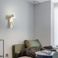 China Bedside wall lamp acrylic atmosphere light bedroom flexible wall lamp home villa headboard reading light hotel for sale