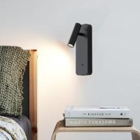 China Adjustable cylinder bed reading wall lamp bedside light USB flexible headboard spot light for hotel villa project for sale