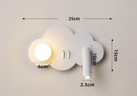 China Bedroom bedside reading wall lamp creative full acrylic ball eye protection spotlight modern sofa background wall lamps for sale