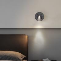 China Modern adjustable 3W spot reading wall light headboard wall lights bed lamp hotel villa bedside wall lamps rotate lamp for sale