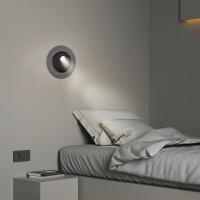 China Modern adjustable 3W spot reading wall light headboard wall lights bed lamp hotel villa bedside wall lamps rotate lamp for sale