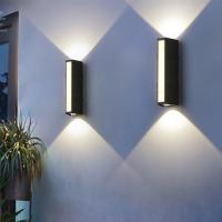 China External wall lamps waterproof garden light staircase wall lamp surface three sides luminous wall light for sale