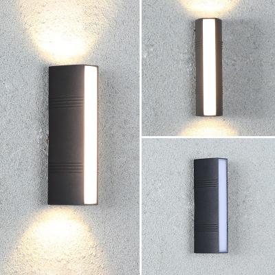 China External wall lamps waterproof garden light staircase wall lamp surface three sides luminous wall light for sale