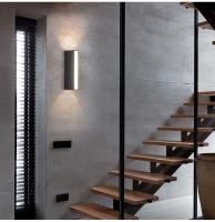 China External wall lamps waterproof garden light staircase wall lamp surface three sides luminous wall light for sale