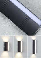 China External wall lamps waterproof garden light staircase wall lamp surface three sides luminous wall light for sale