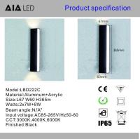 China External wall lamps waterproof garden light staircase wall lamp surface three sides luminous wall light for sale