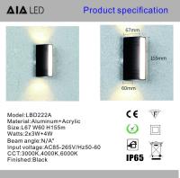 China External wall lamps waterproof garden light staircase wall lamp surface three sides luminous wall light for sale