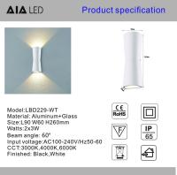 China Modern wall mounted lamps decorative outdoor waterproof up down wall lamp courtyard garden hotel villa house wall light for sale