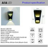 China IP65 water proofing exterior wall lamps outdoor COB 6W led wall lights outside led wall lamp light fixtures for sale