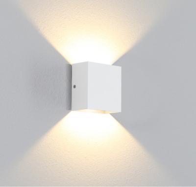 China IP65 water proofing external wall lamp outside COB 6W led wall lights exterior led wall lamp outdoor light for sale