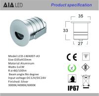 China 1X3W IP67 waterproof  LED underground lamp/LED Step light/Outdoor led stair lamp for sale