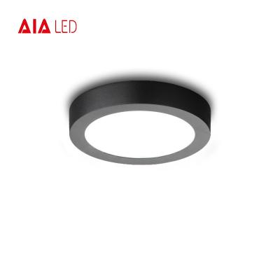 China Surface mounted good price 18W Round black LED panel light fixture for hotel led downlight for sale