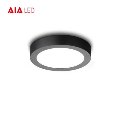 China Good price surface mounted 12W Round black LED panel light/led ceiling light for sale