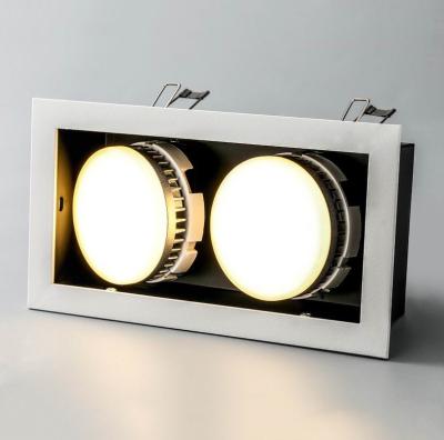 China Indoor IP20 recessed mounted 10W 14W 18W COB LED Grille light for hotel for sale