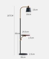 China IP20 USB wireless charging floor light led floor lamp for led floor light/indoor table floor lighting for apartment for sale