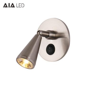 China Interior headboard reading lamp led bedside wall light/led bed wall light for luxury hotel for sale