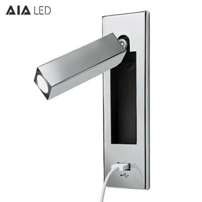 China Recessed mounted usb bed wall light&indoor led headboard wall light &led bedside wall light for sale
