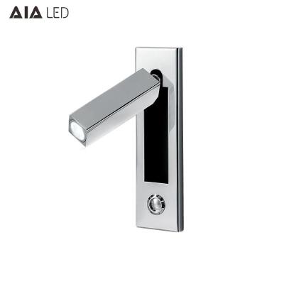 China Contemporary adjustable led headboard reading light led bedside reading light bed wall light for sale