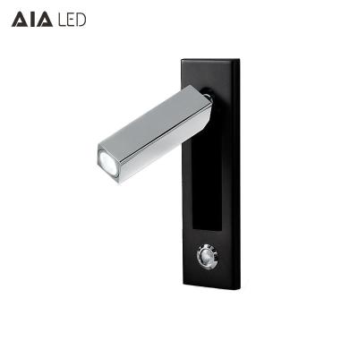 China Contemporary adjustable flexible reading lamp hotel headboard wall light led reading wall light for sale