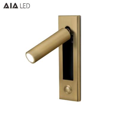 China Contemporary adjustable led reading wall light hotel bedside wall light headboard wall light for villa project for sale