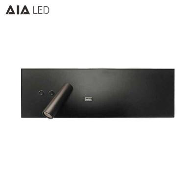 China Wireless charging usb bed reading light/ wall reading light led headboard wall light for villa for sale