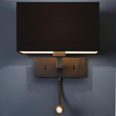China Square shade bed wall light & inside hotel wall light led bedside wall light for bedroom for sale