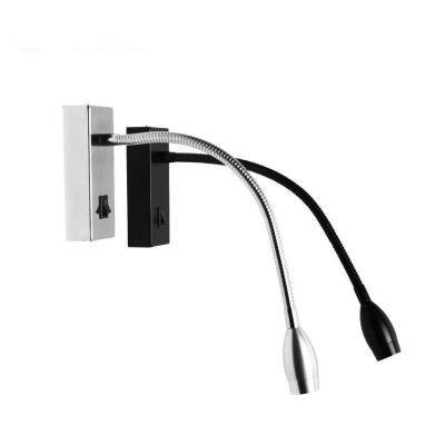 China IP40 LED headboard wall light flexible 3W Interior LED bedside wall lights led reading for bedroom for sale