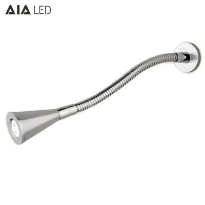 China IP40 wall mounted reading wall light 3W Indoor LED gooseneck wall lamp for villa decoration for sale