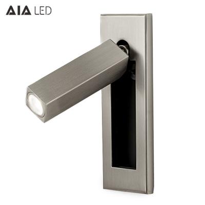 China Recessed mounted bed wall lamp&indoor led headboard wall light &led led book wall light for top hotel for sale