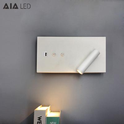 China hotel led flexible bedside reading wall light usb led reading lamp/led book wall light for sale
