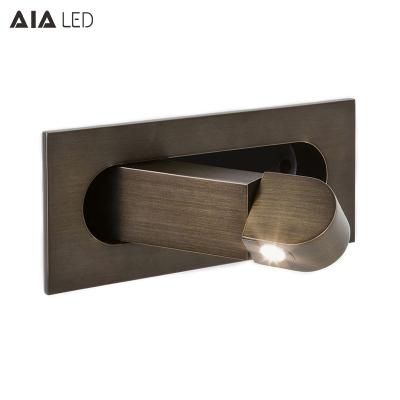 China Modern recessed mounted led headboard wall light/hotel led wall reading light/led bed wall lamp for sale
