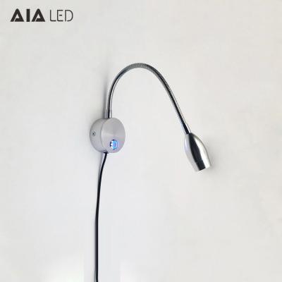 China Dimmable touch switch bedside reading light/hotel reading wall light with usb cable/led headboard light for sale