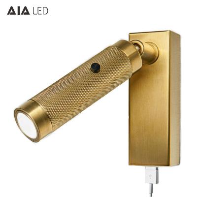 China Surface mounted USB reading wall lamp/modern bedside wall light/reading light usb/bed wall light for sale