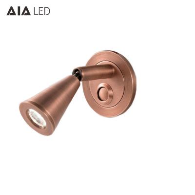 China Surface mounted small LED headboard reading wall lamp/led bedside wall light for five star hotel for sale
